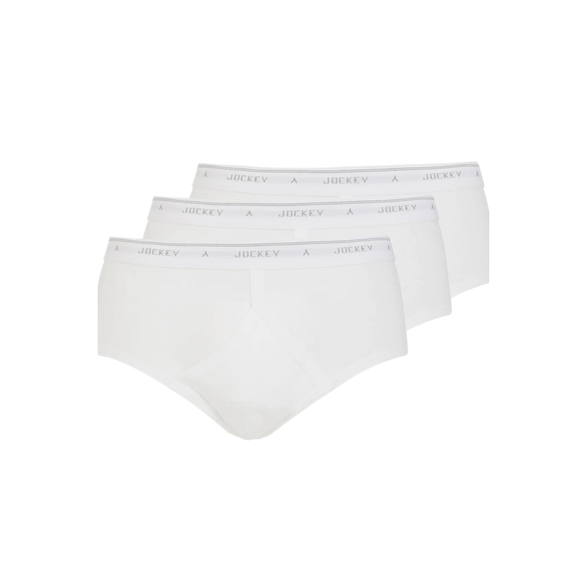 Jockey Classic Y Fronts White - 3 Pack – Wallace