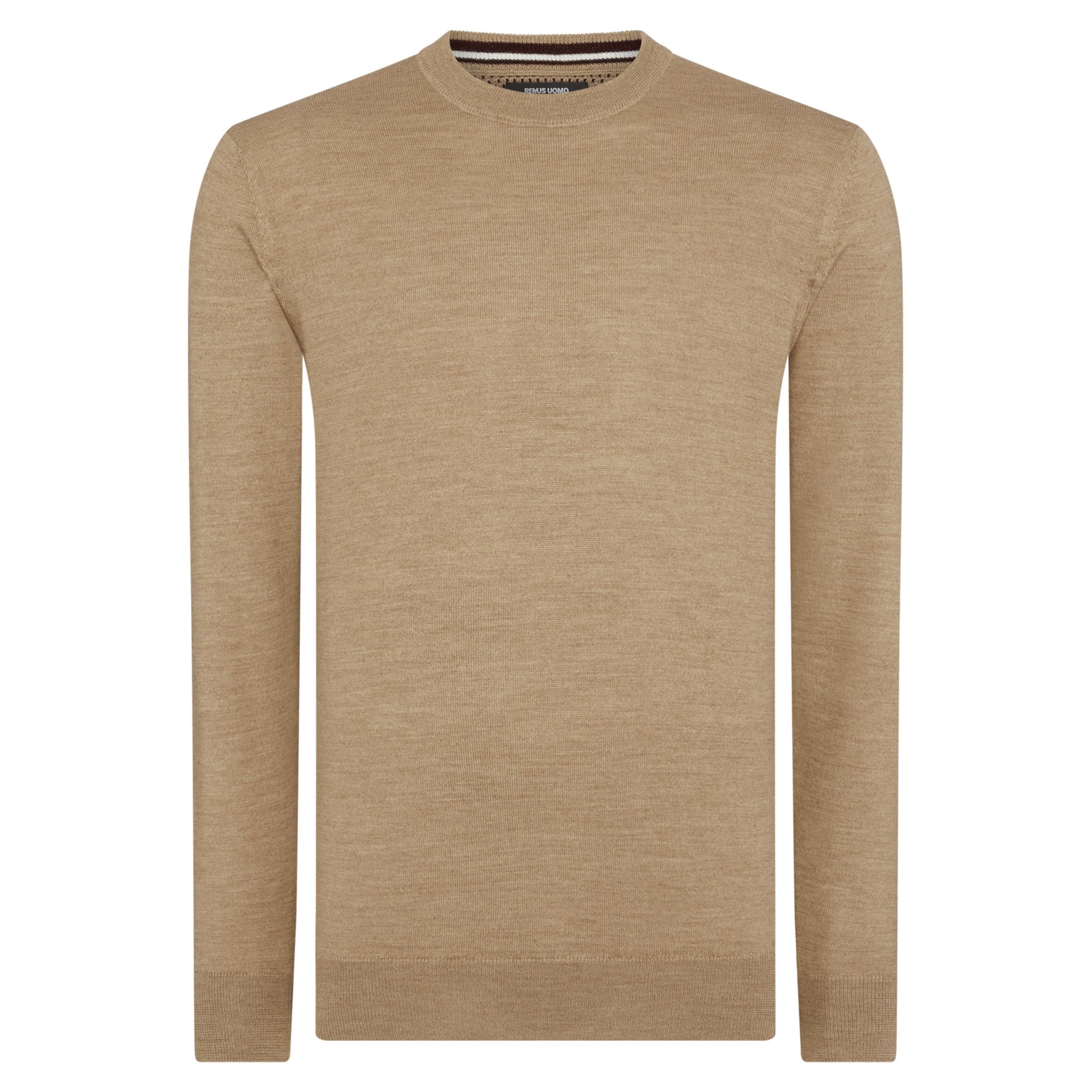 Remus Uomo 58400 43 Caramel Long Sleeve Crew Neck Sweater – Wallace